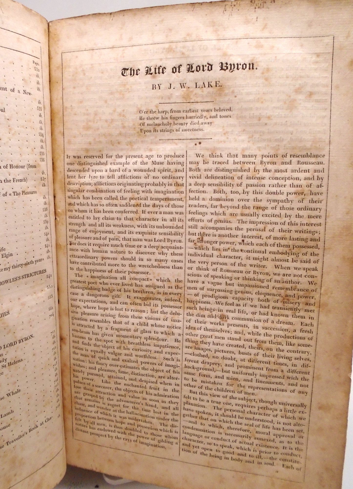 A Life: The Works of Lord Byron Including His Suppressed Poems | J. W. Lake